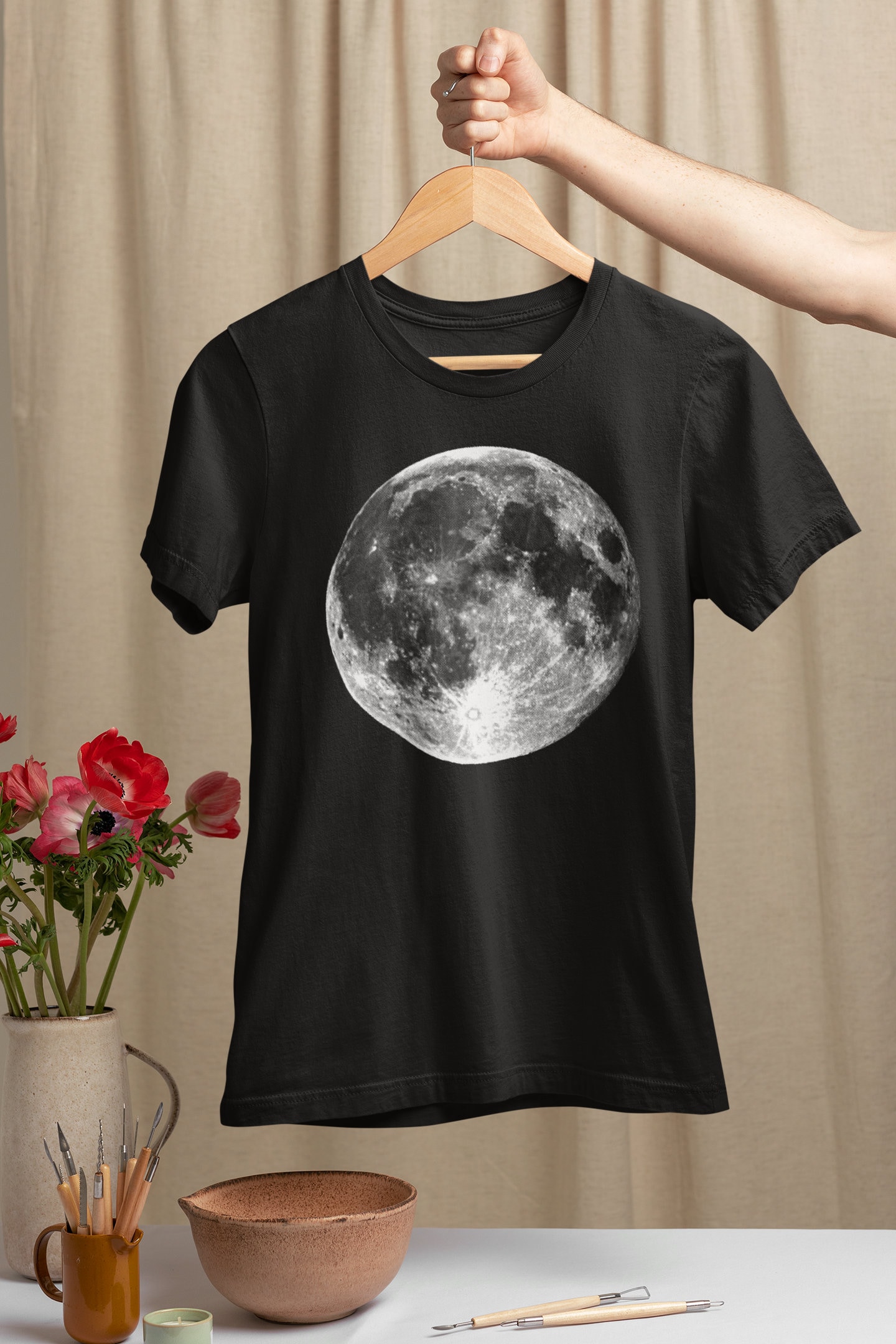 Full Moon T Shirt, Celestial Shirt, Moon T Shirts, Moon Phase ...