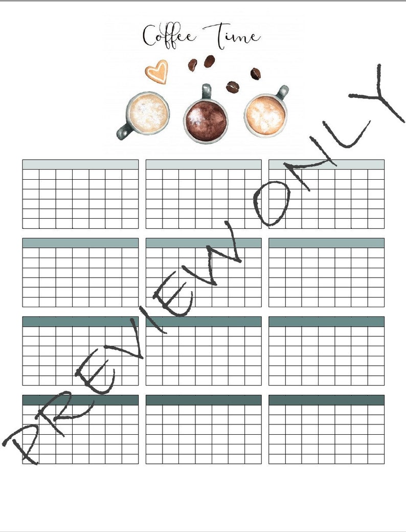 Coffee Themed Homeschool Planner - Etsy