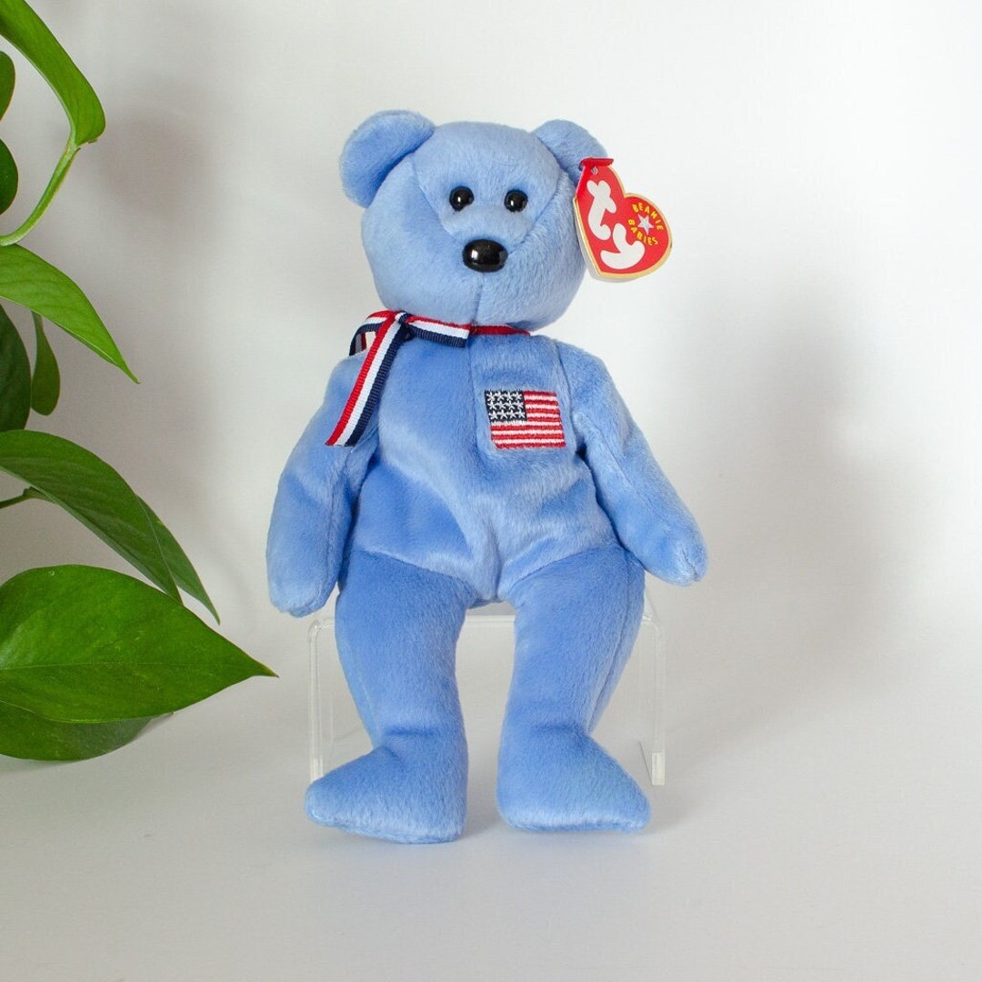 Ty Beanie Baby America Bear - Etsy