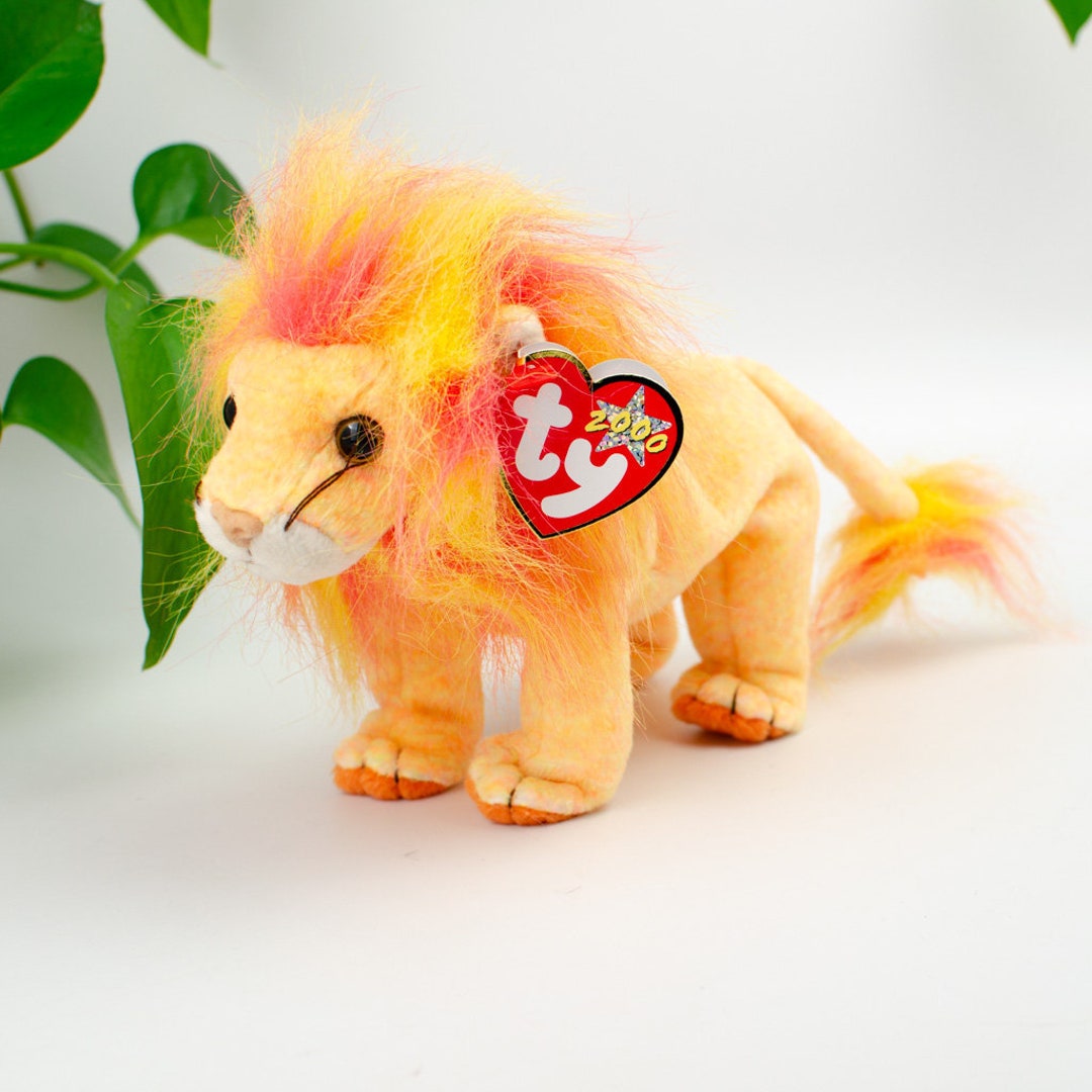 Ty Beanie Baby Bushy the Lion - Etsy