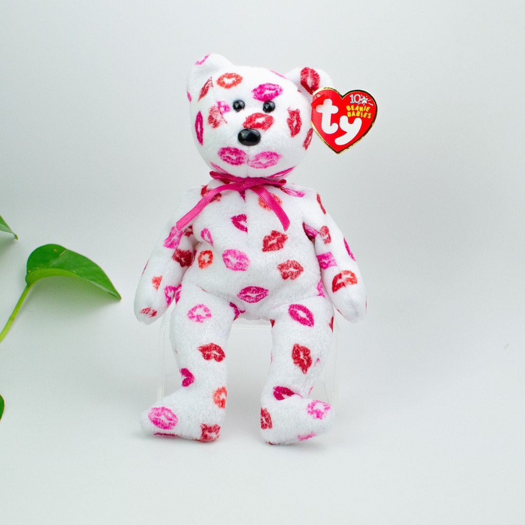 Ty Beanie Baby Kissy Bear - Etsy