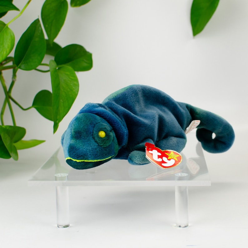 Ty Beanie Baby Rainbow the Chameleon - Etsy