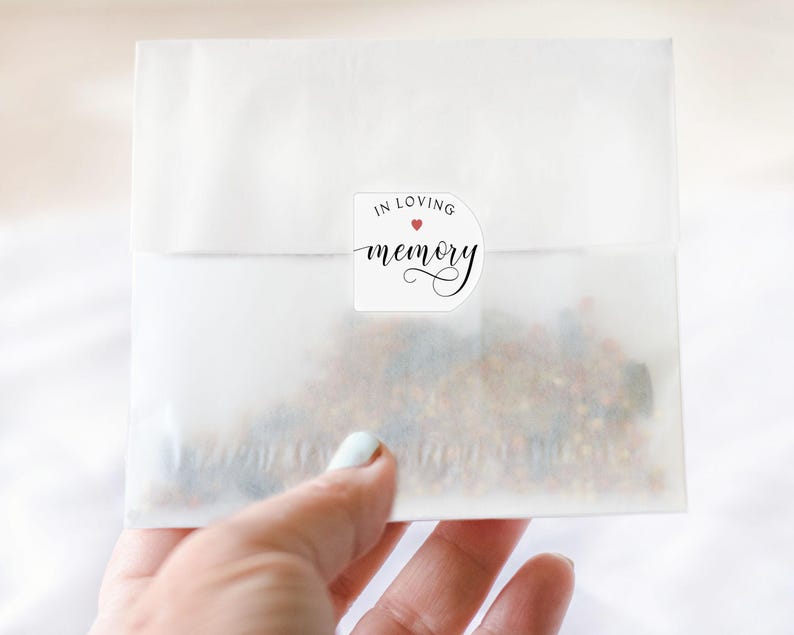 Custom Memorial Seed Packet Favor: Personalized Wildflower Remembrance ...