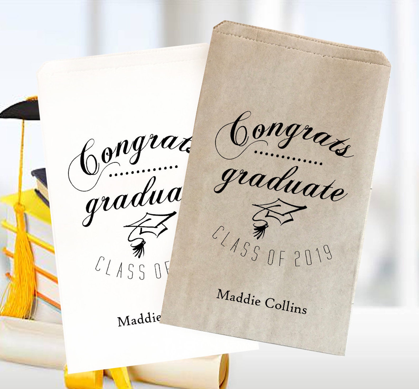 Graduation Treat Bag Graduation Favor Bag Kraft Favor Bags Etsy