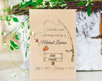 Personalized Fishing Celebration of Life Keepsake Memorial - Etsy