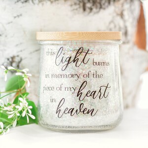 Personalized Memorial Candle, Cardinal Remembrance Gift, This Light ...