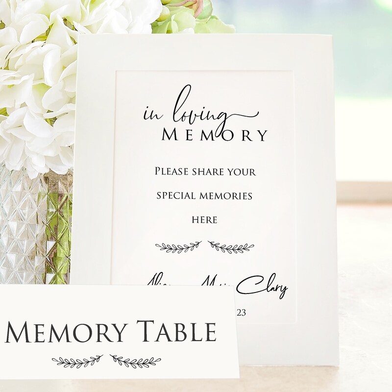 Memorial Table - Etsy