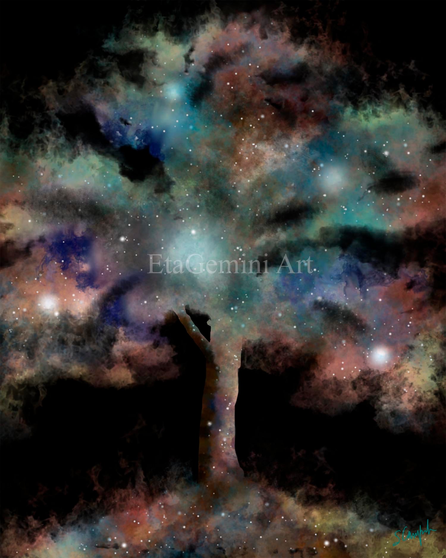 Space Galaxy Tree