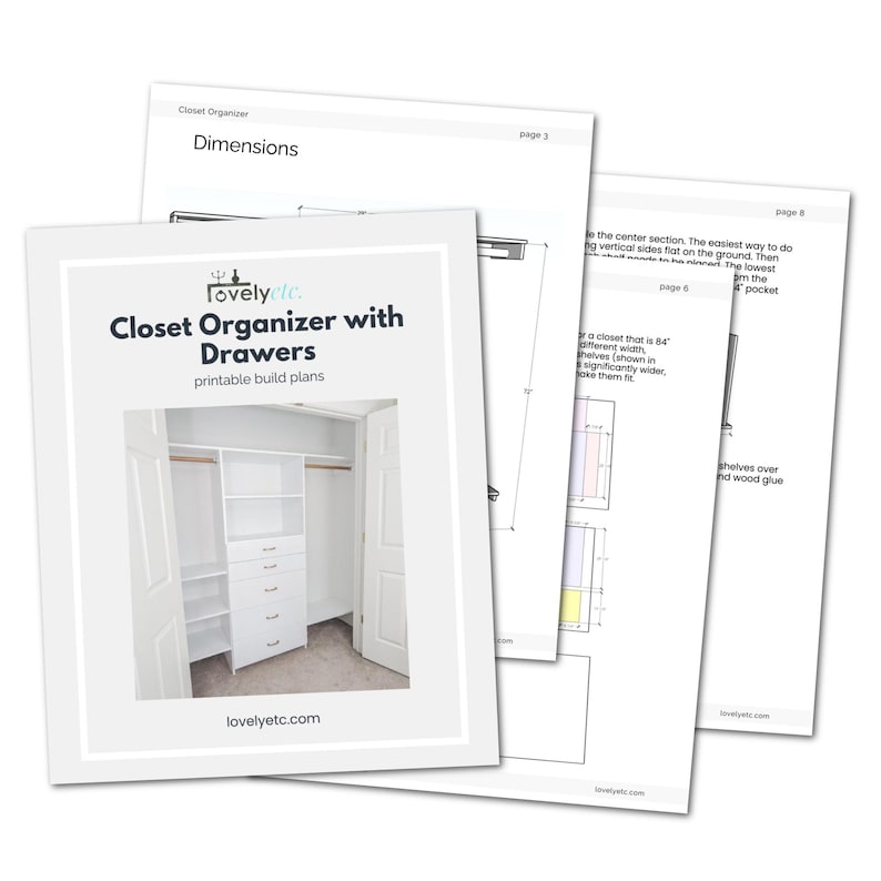 DIY Closet Organizer Woodworking Plans - Custom Reach-in Closet System ...