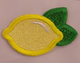 Embroidered lemon | Etsy