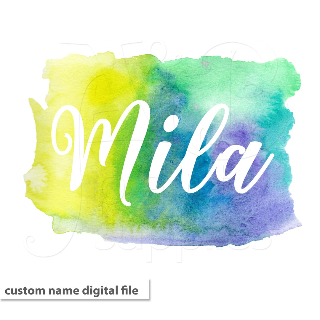CUSTOM NAME Sublimation Design Downloads, Digital Download ...