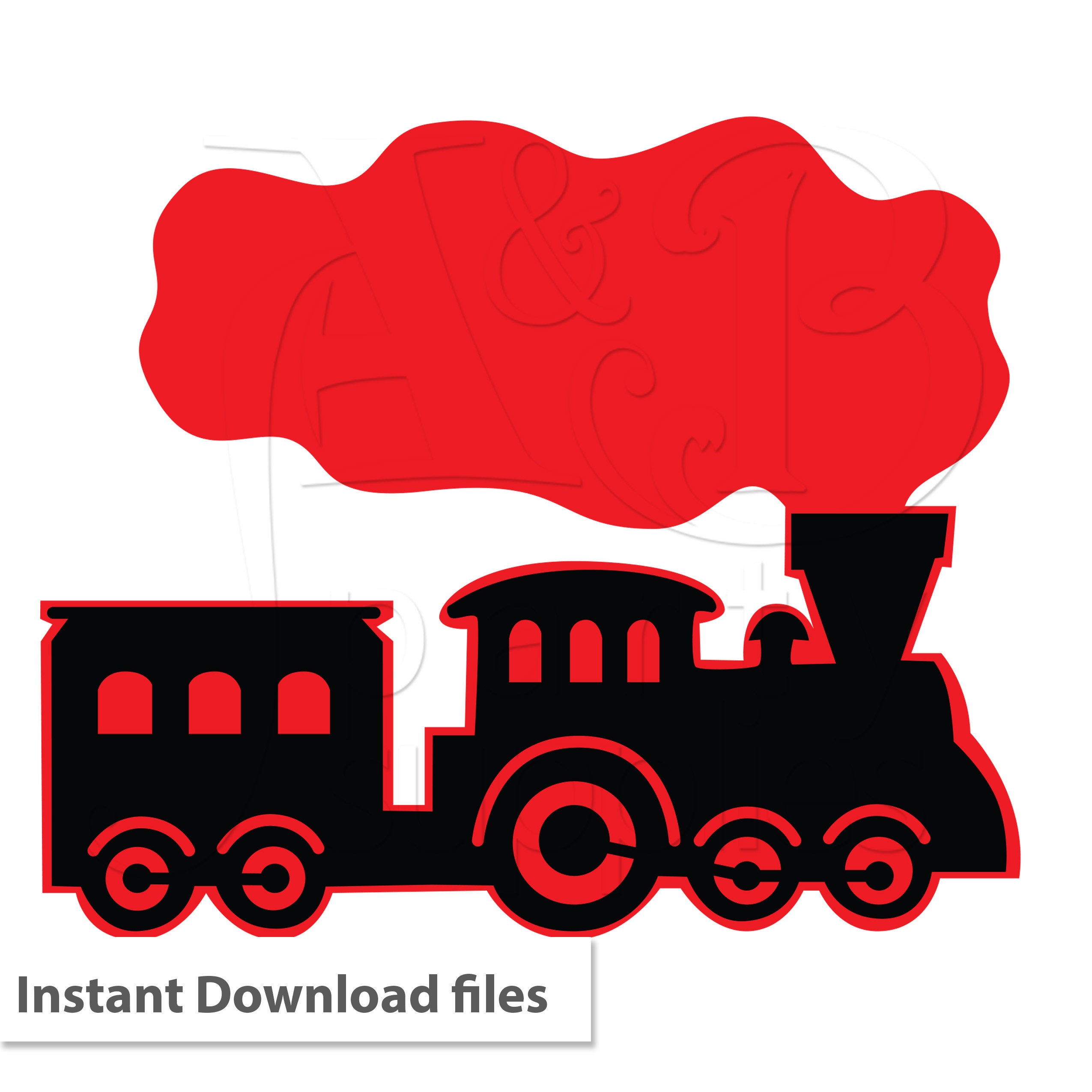 Tren SVG PNG archivo máquina de vapor descarga digital pastel - Etsy México