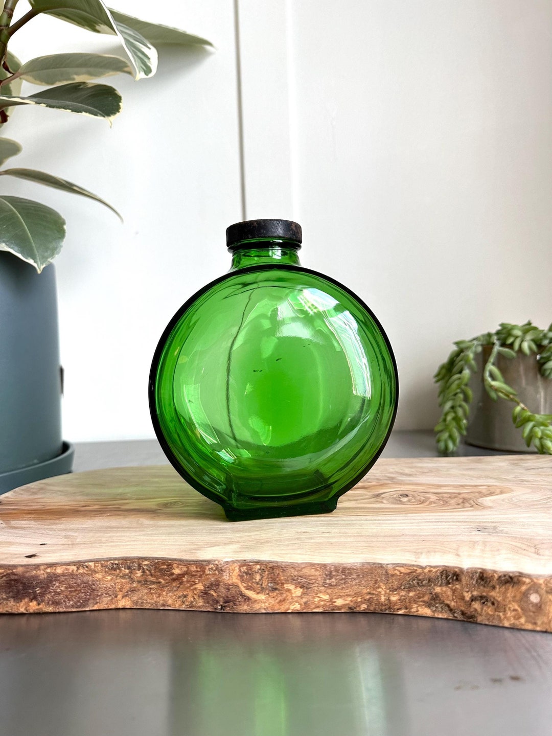 1930s Sunsweet Prune Juice Bottle Emerald Green Original Lid - Etsy