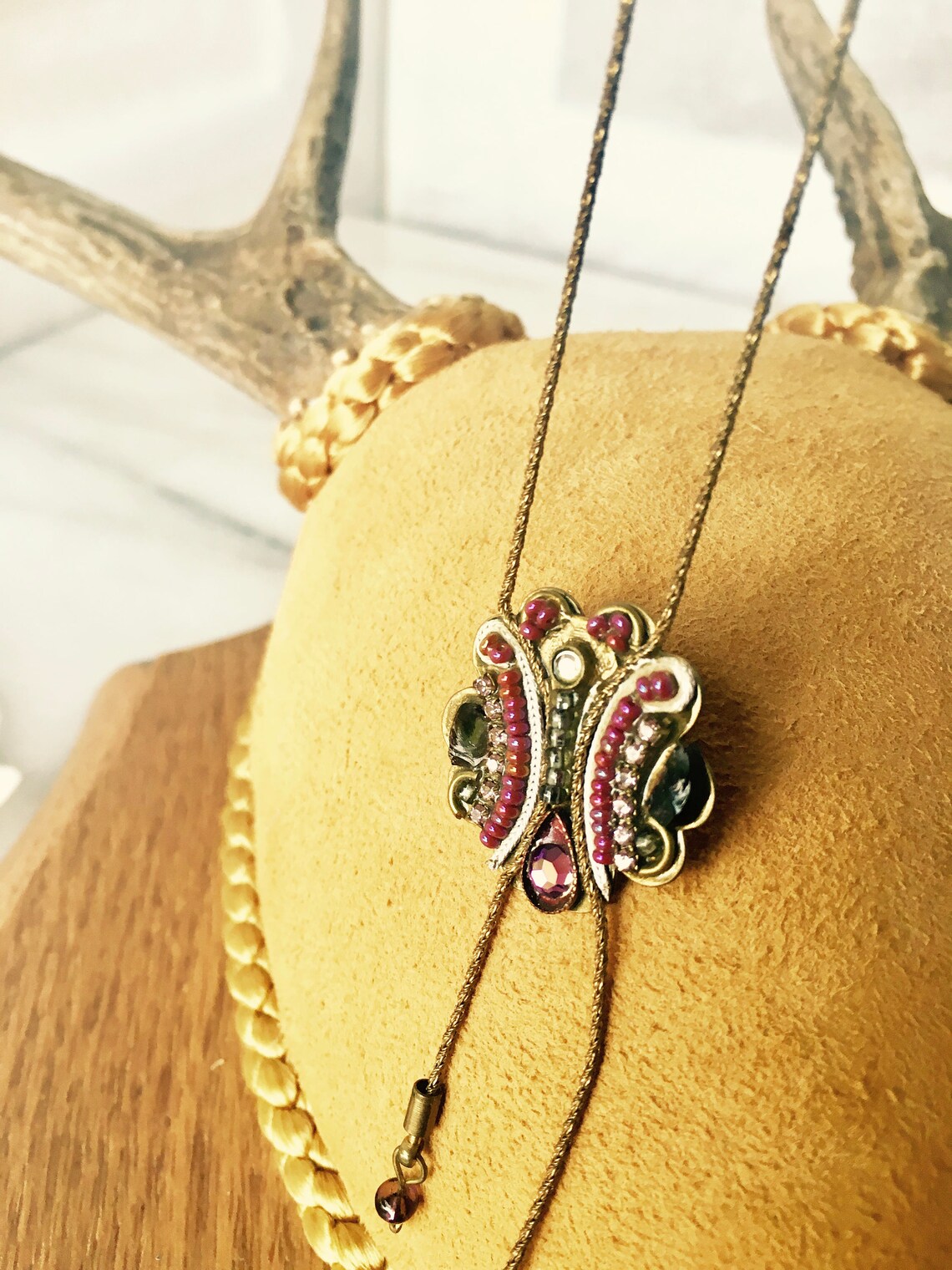 Vintage Adaya Butterfly Necklace - Etsy