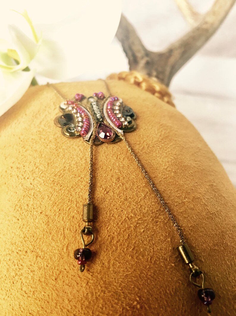 Vintage Adaya Butterfly Necklace - Etsy