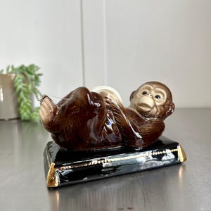 Vintage Takahashi Ceramic Monkey Tape Dispenser - Made in Japan - Etsy