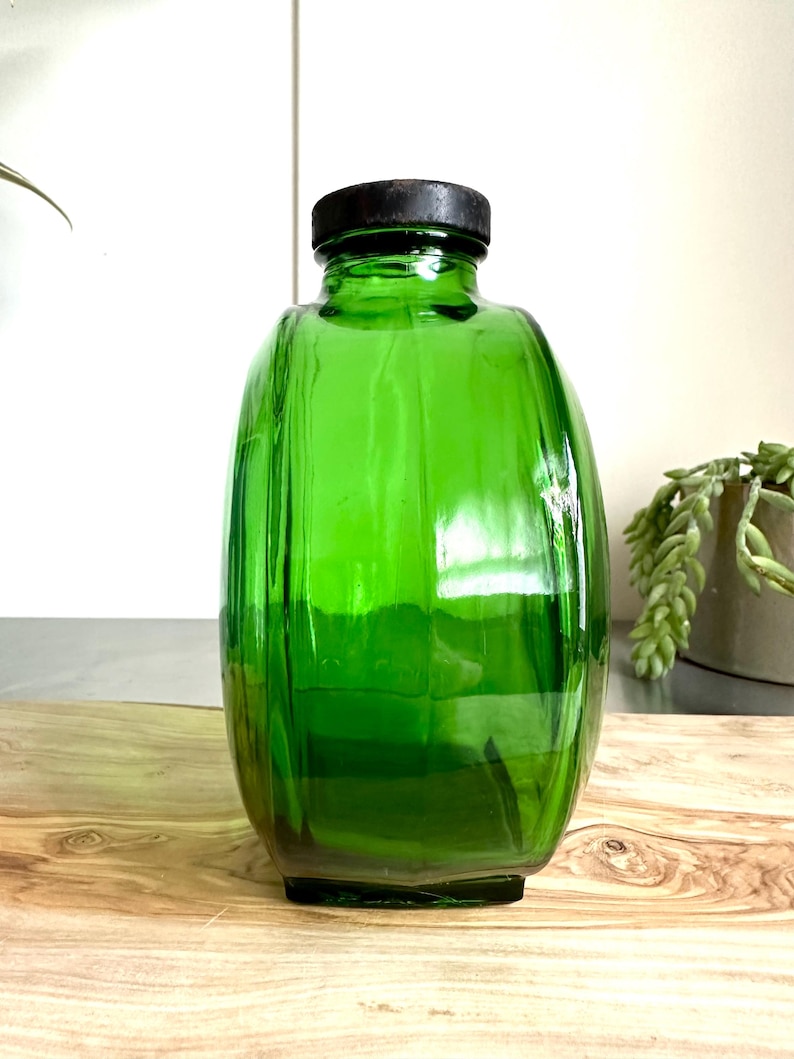 1930s Sunsweet Prune Juice Bottle Emerald Green Original Lid - Etsy