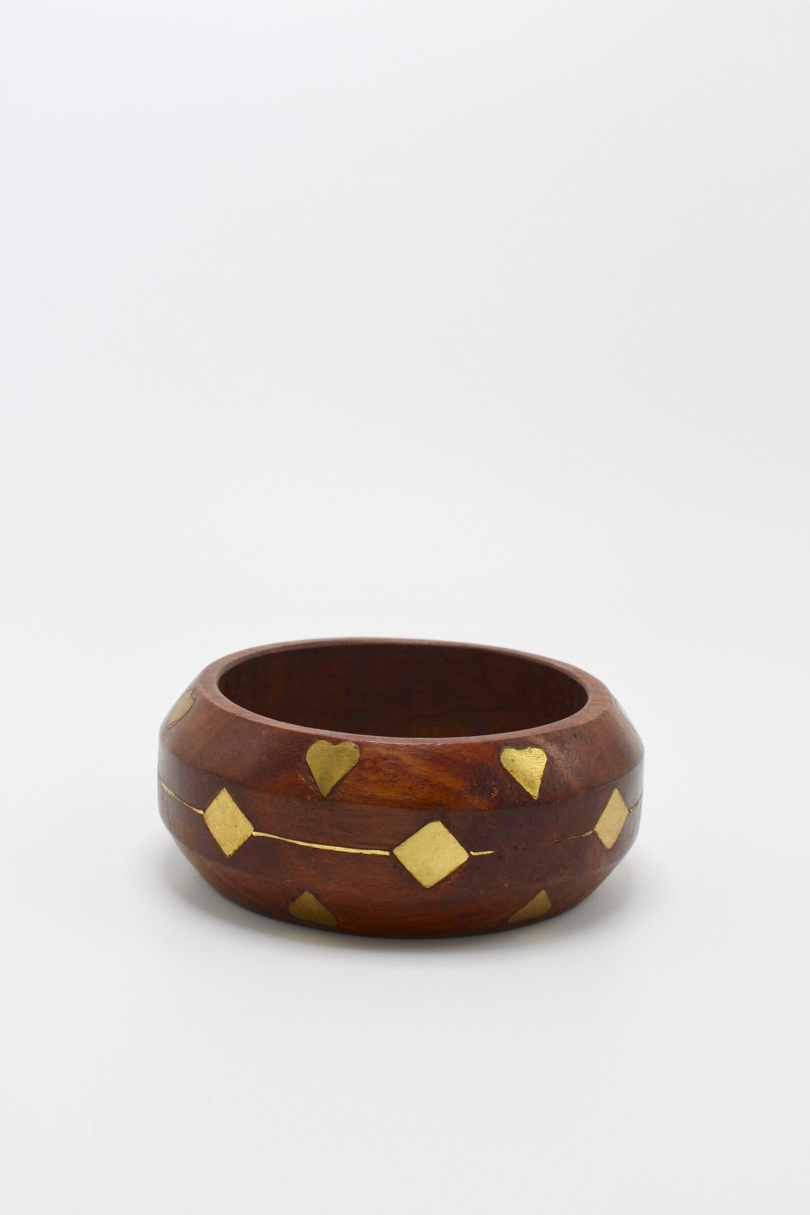 1970s Wood & Metal Bangle - Etsy