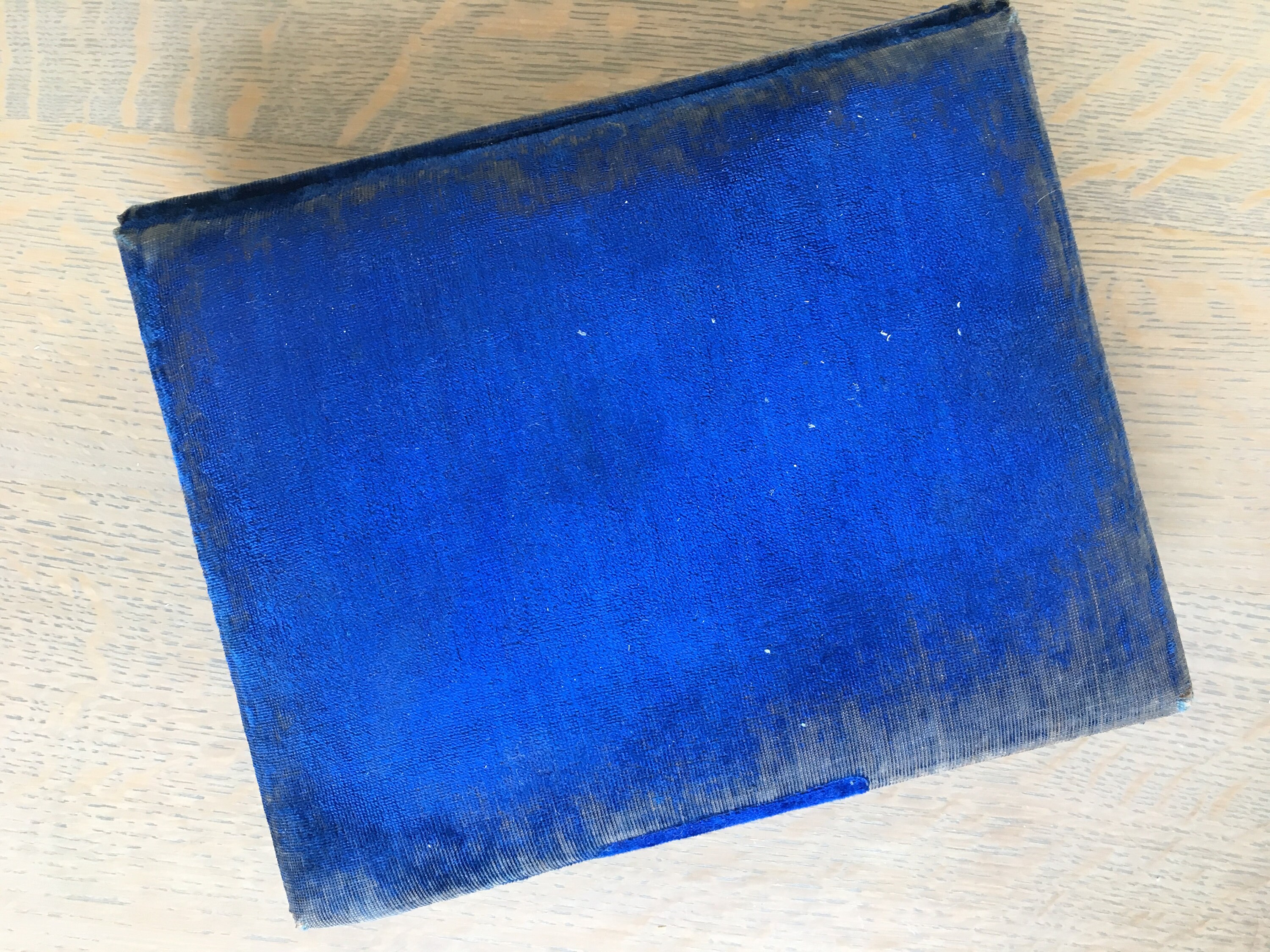 Antique Blue Velvet Portrait Photo Album - Etsy