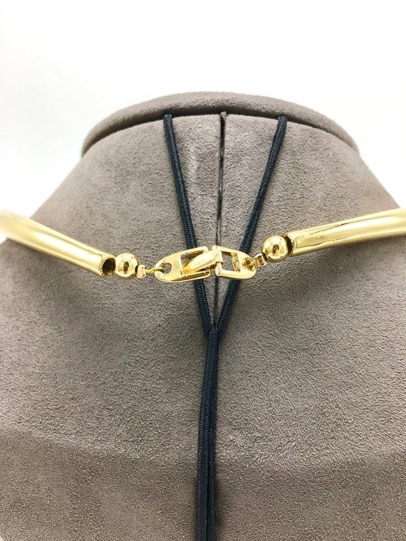 70s Napier French Knot Bib Necklace - Gem