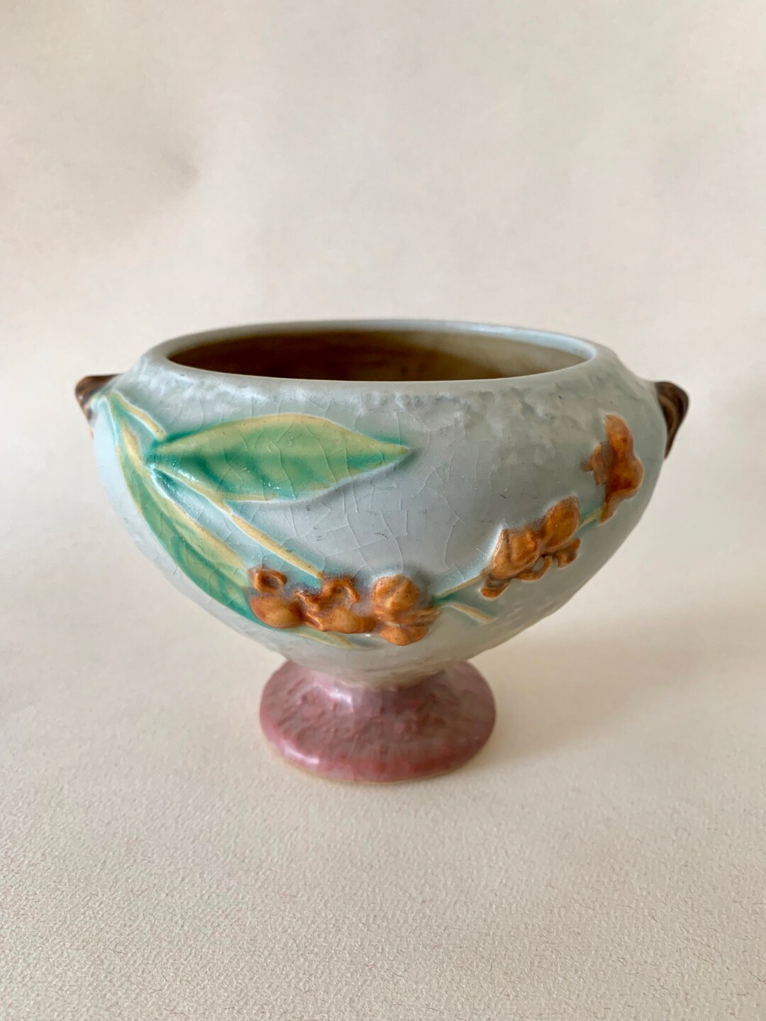 1951 Bittersweet Roseville Pottery Vase - Etsy