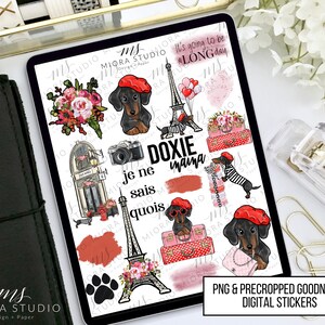 Doxie Love Digital Planner & Journaling Stickers for Goodnotes ...