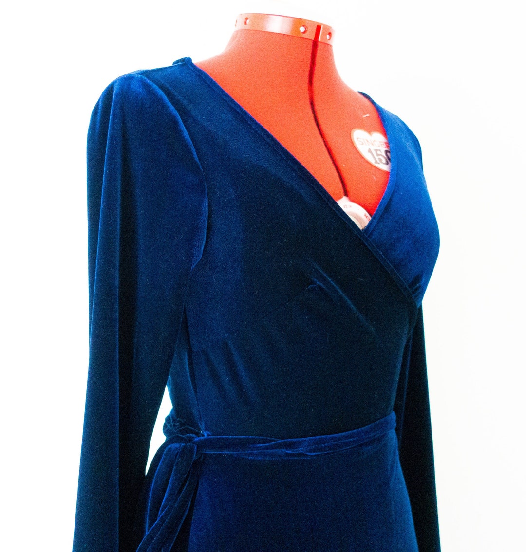Floor Length Blue Velvet Robe - Etsy