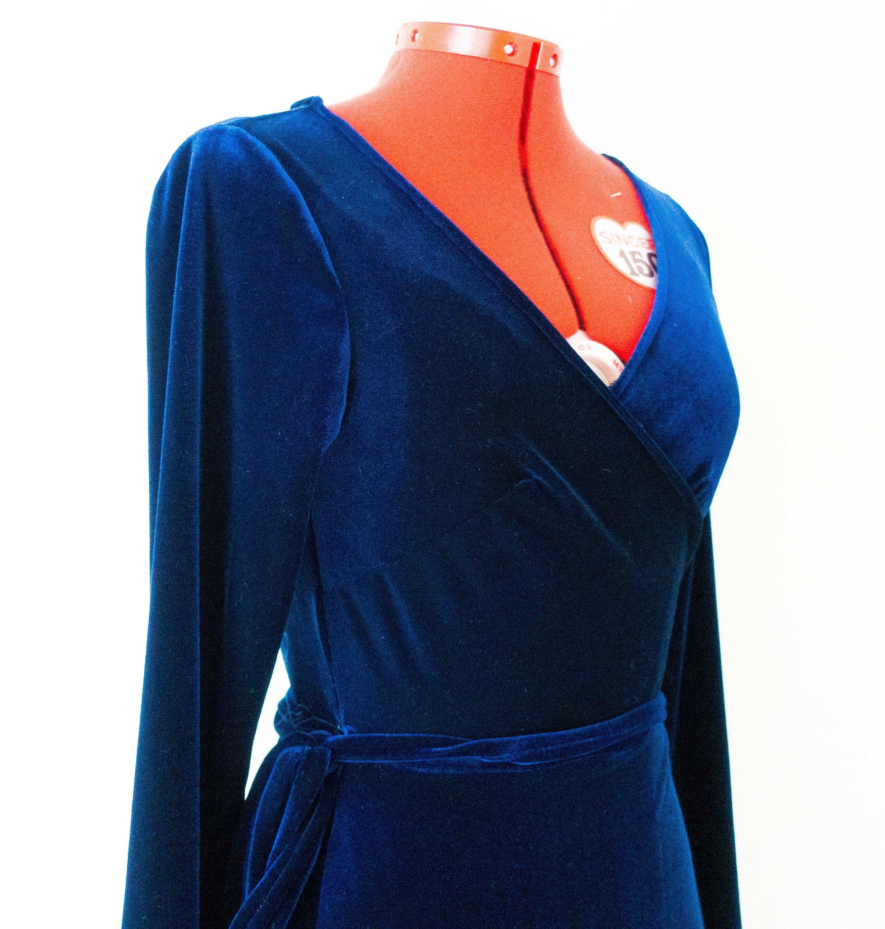 Floor Length Blue Velvet Robe - Etsy UK