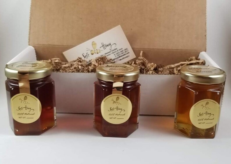 Honey Sampler Box Long Island NY Raw Honey. - Etsy