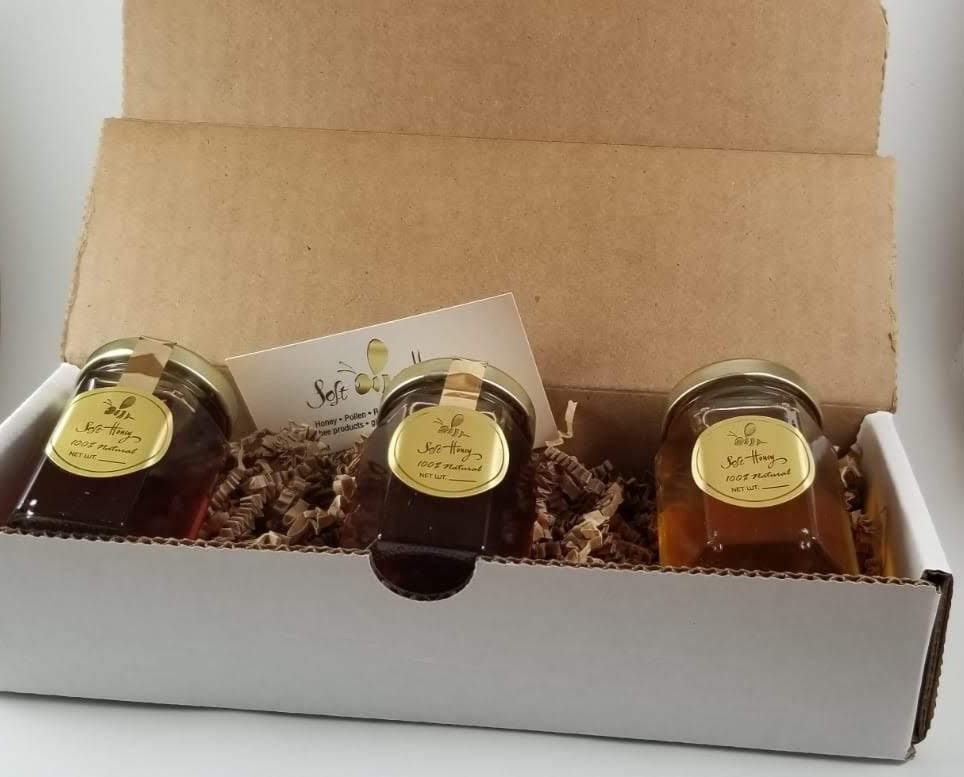 Honey Sampler Box- Long Island, NY Raw Honey. - Etsy
