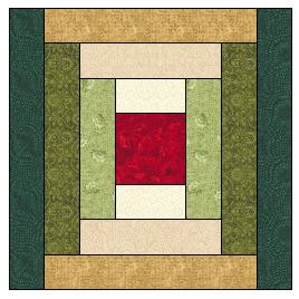 Courthouse Steps Quilt Block Pattern - Etsy Courthouse Steps Quilt Block Pattern - Etsy