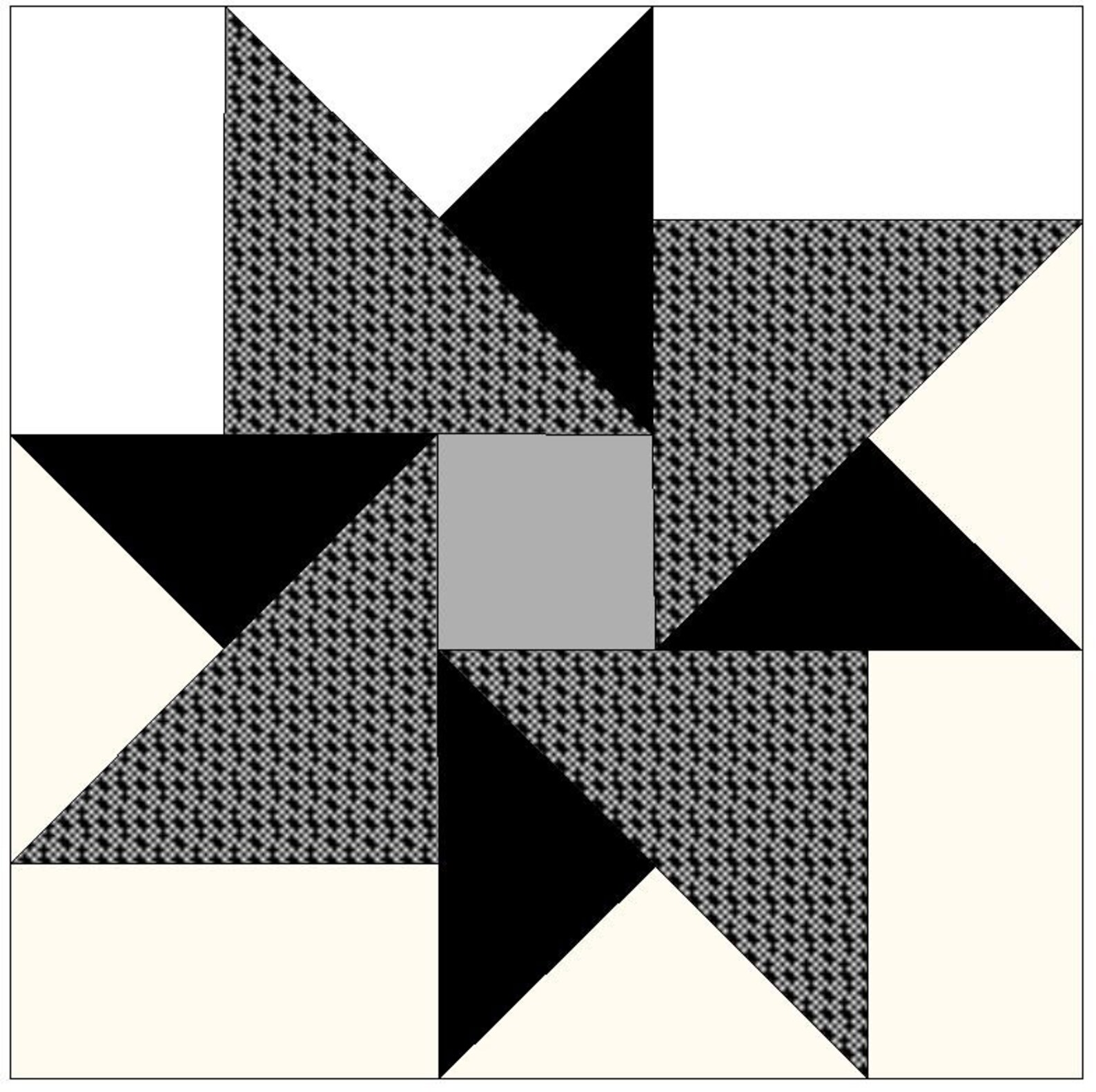 Pinwheel Star Quilt Block Pattern - Etsy