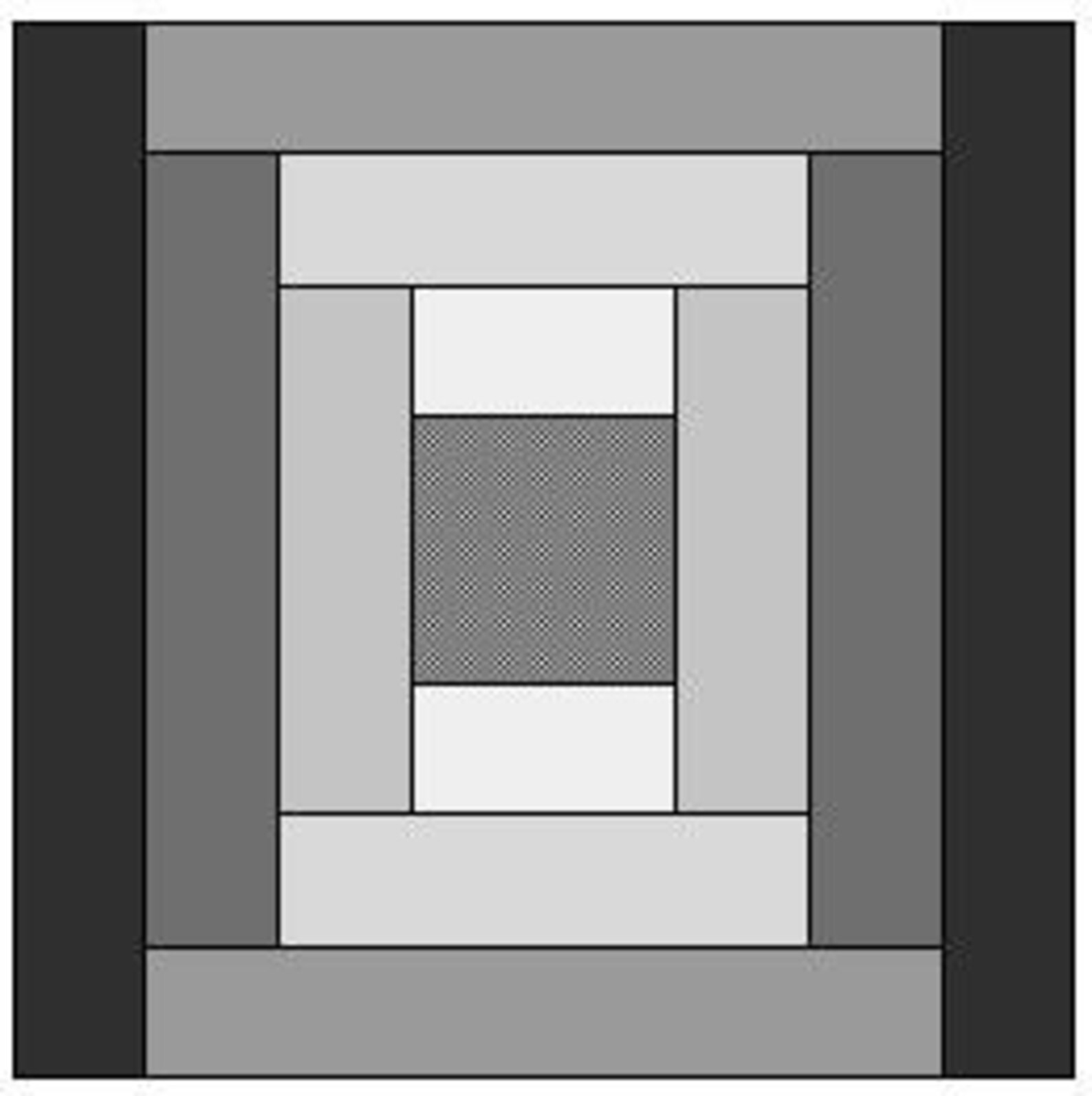 Courthouse Steps Quilt Block Pattern - Etsy