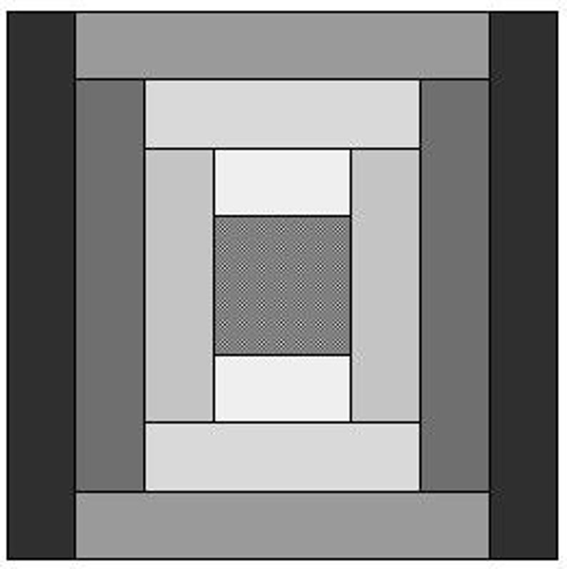 Courthouse Steps Quilt Block Pattern - Etsy