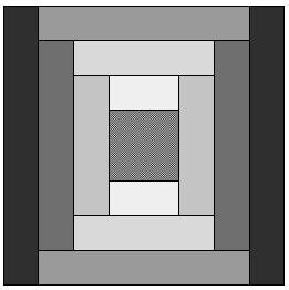 Courthouse Steps Quilt Block Pattern - Etsy