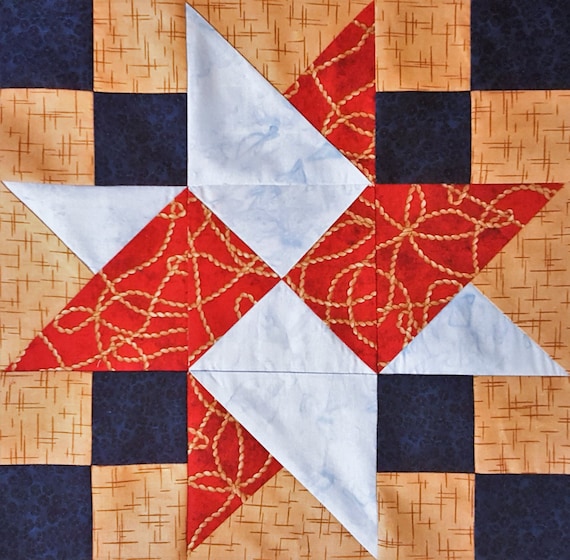 Isabelle Star Quilt Block Pattern | Etsy Canada