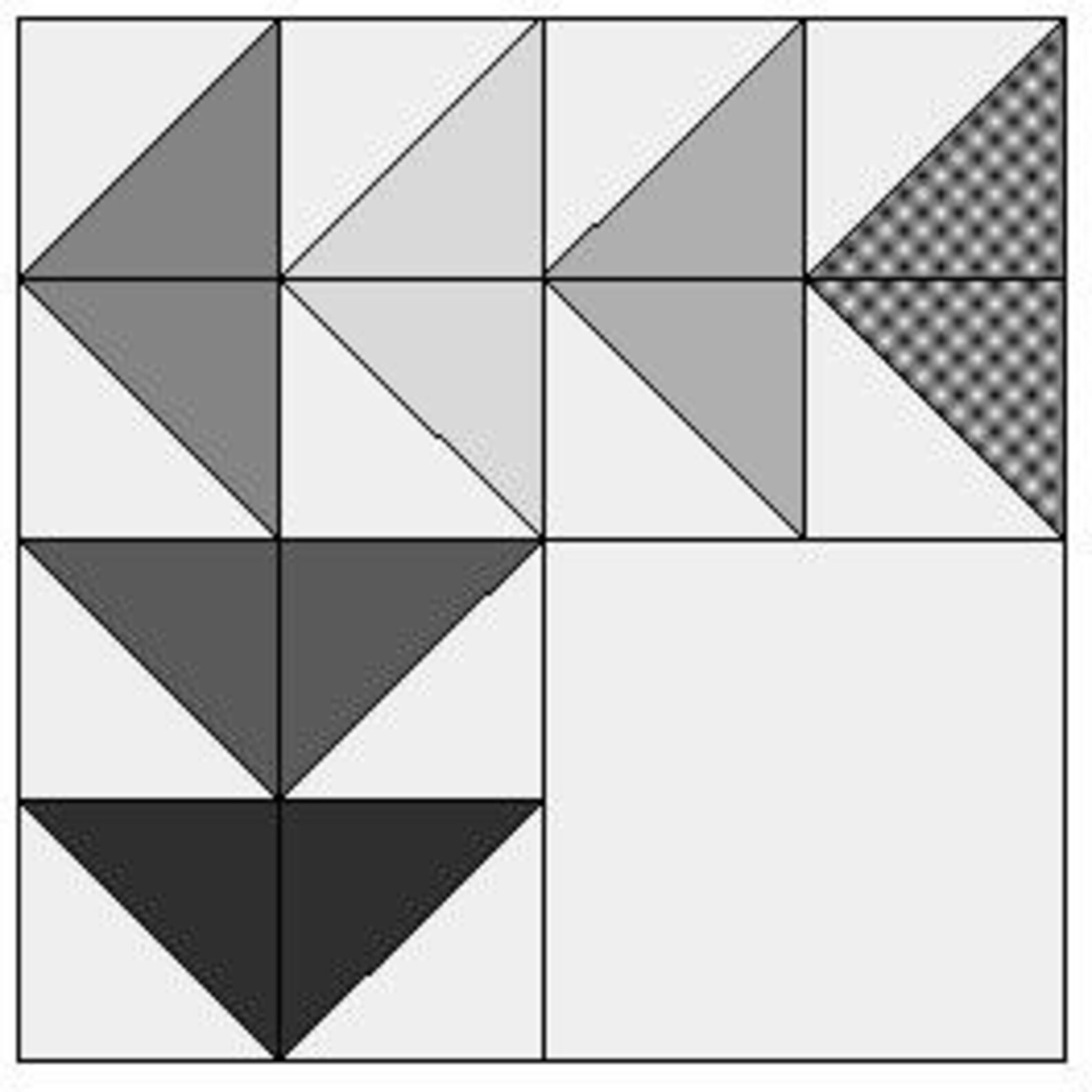 Wild Goose Chase Corner Quilt Block Pattern - Etsy