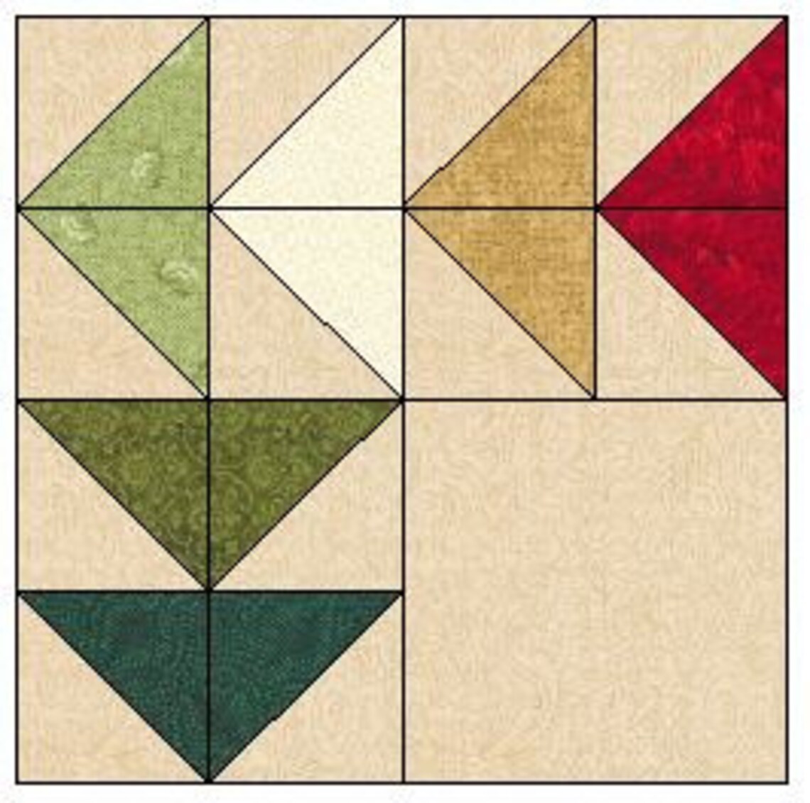 Wild Goose Chase Corner Quilt Block Pattern - Etsy