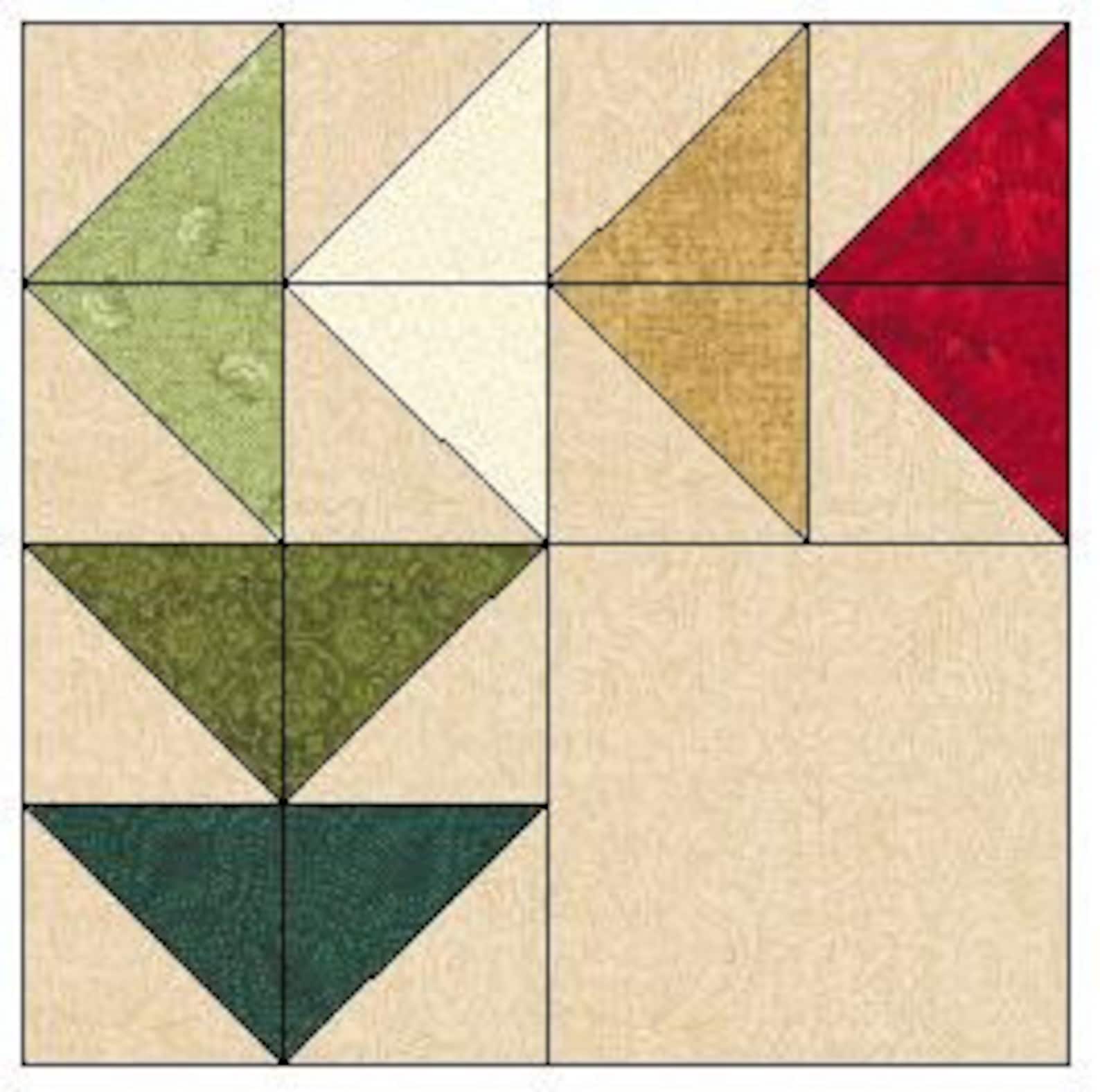 Wild Goose Chase Corner Quilt Block Pattern - Etsy