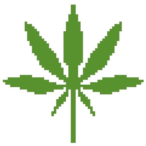 Pot Leaf Cross Stitch Pattern - Etsy