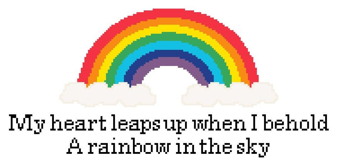 William Wordsworth's "my Heart Leaps up When I Behold" Poem and Rainbow ...
