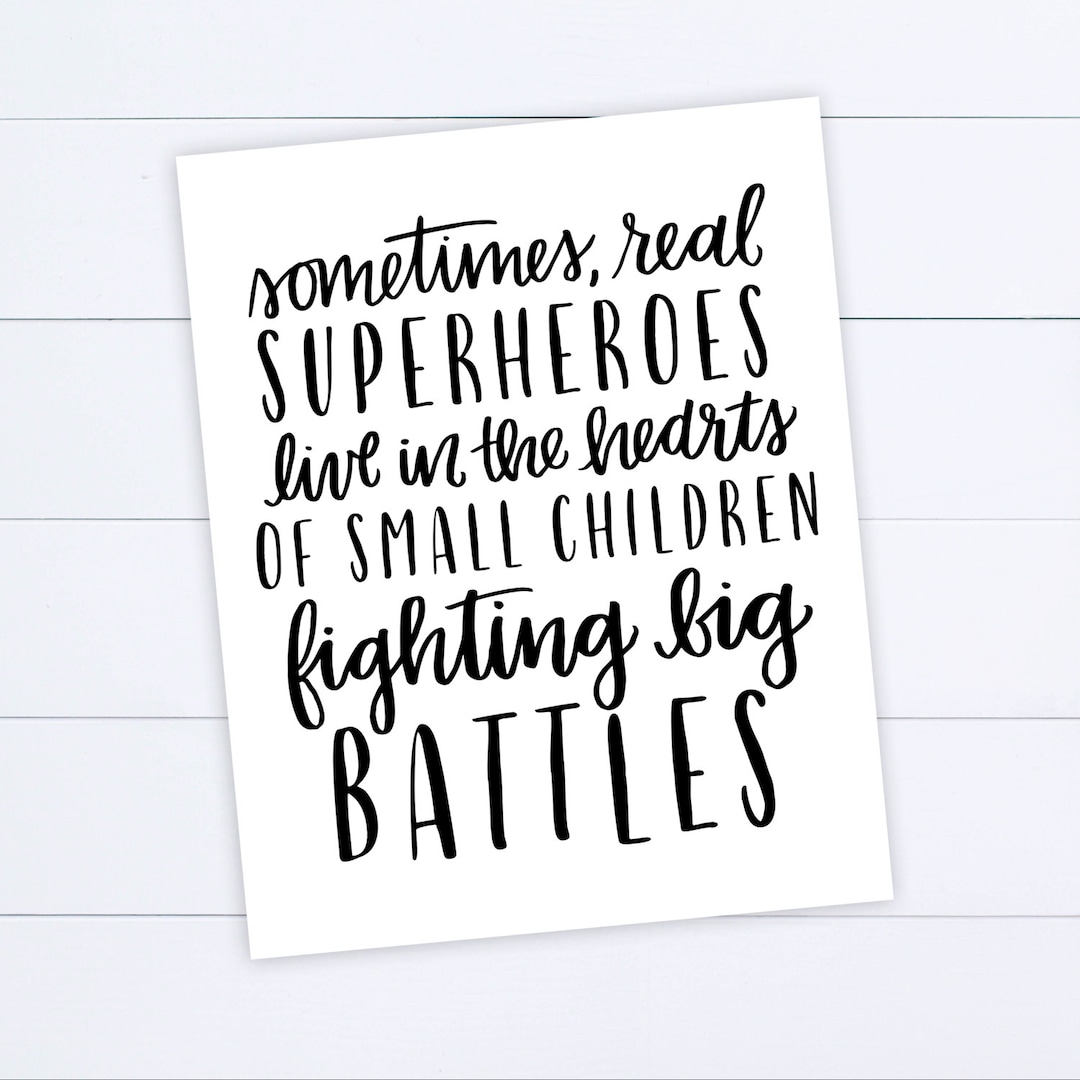 Small Children Fighting Big Battles Digital Download CHD Awareness HLHS ...