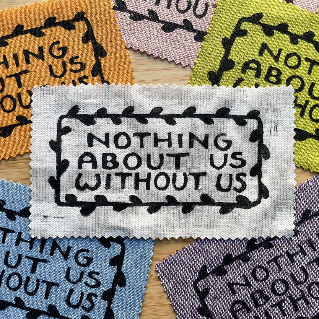 Patch: Nothing About Us Without Us - Etsy