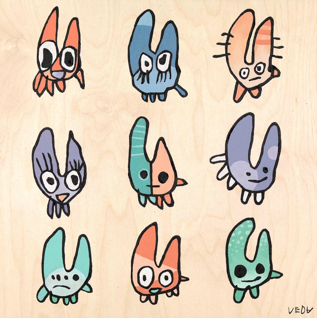9 Lives - Print - Etsy