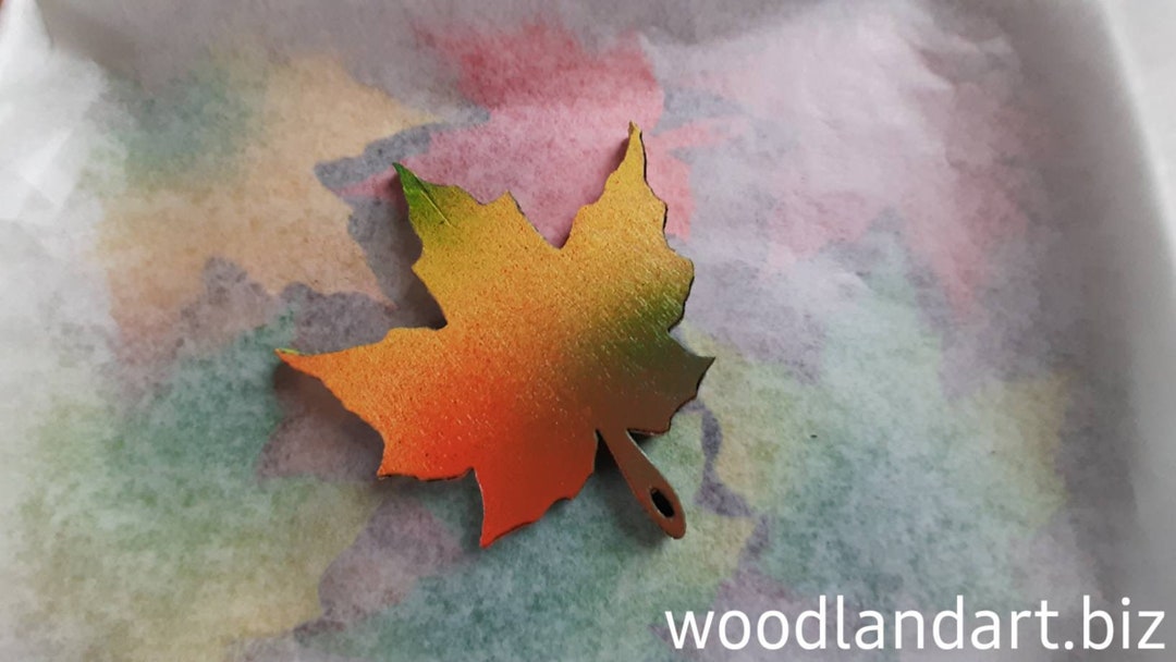 3-inch Painted Wooden Maple Leaves for Decoration or Embellishment - Etsy