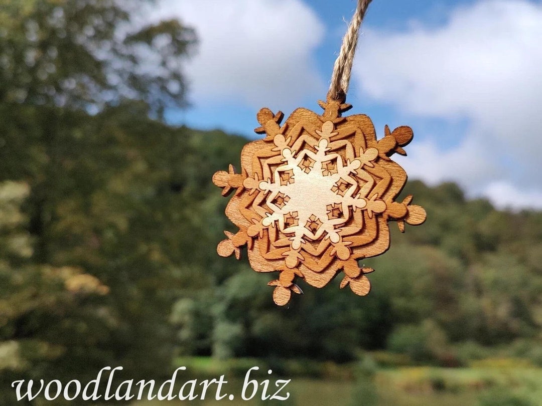 Personalized Wooden Unity Snowflake Christmas or Holiday Ornament ...