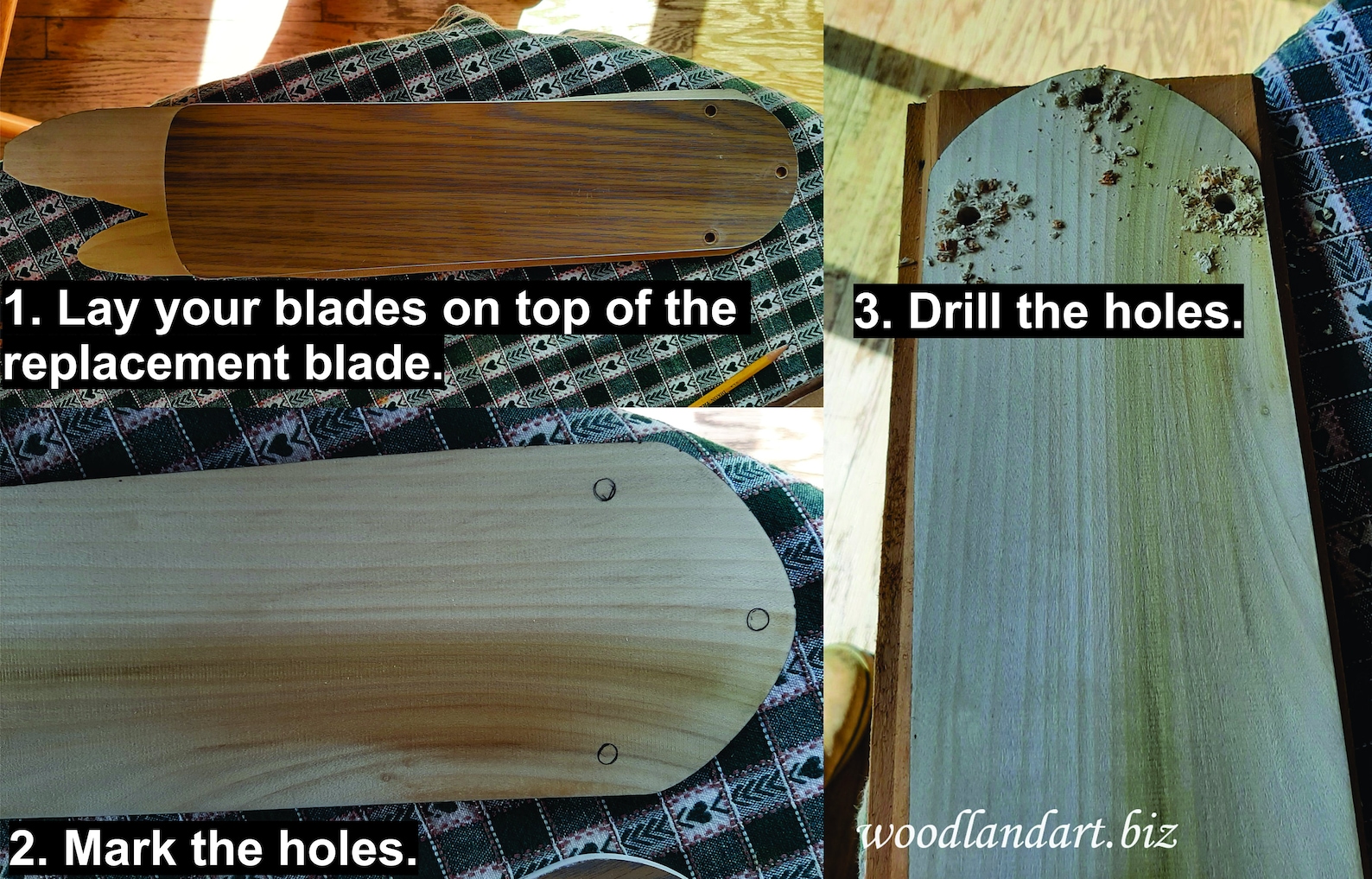 Blank Laser Cut Decorative Solid Wood Ceiling Fan Blades - Etsy