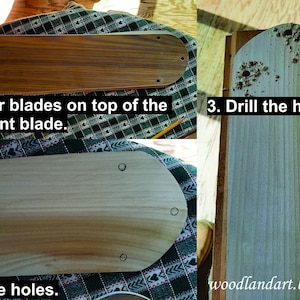 Blank Laser Cut Decorative Solid Wood Ceiling Fan Blades - Etsy
