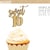 4 Cupcake Toppers, 4th Birthday Cupcake Toppers, Double Sided, Gold ...