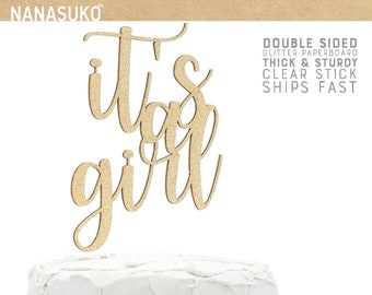 Es Una Niña Pastelero Cake Topper Cake Decoration Glitter - Etsy